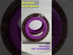 bruckner stenter machine parts small brush wheel purple plastic body black nylon hair