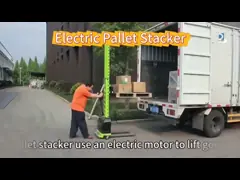 1.2m height semi electric pallet stacker 500kg self loading electric stacker