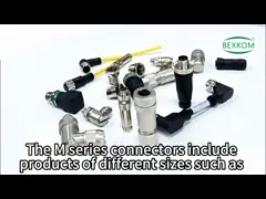 waterproof emc shield power circular electrical connectors 6 pin m23
