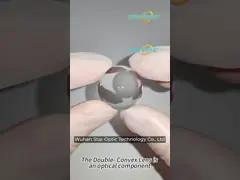 uv fs spherical glass lens mgf2 coating double convex lens with fixed mount