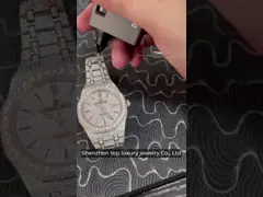 hiphop moissanite ice cube watch automatic movement