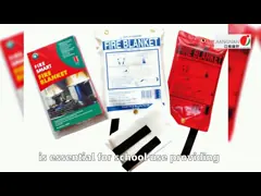 thermal heat protection fiberglass fire blanket with as/nzs3504