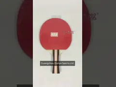 Spugna arancio delle racchette di ping-pong di V-SIX con la maniglia colorata/inverso di gomma