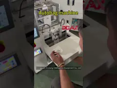 pre made semi automatic bag machine for hardware plastic parts connector