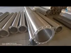 large open area abrasion resistant for water treatment system downhole slotted tube