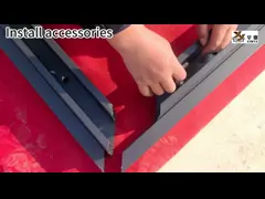 商用 フロストデッキ アルミガラス レンディング バラストラード フェンス ブラック