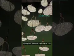 豪華な照明器具 アート・クリエイティブ・デザイナー アラバスター チェンデリア ホテルのロビー ダイニングルーム ロングストライプ マルマーペンダント