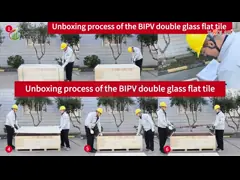 최적 작동 전류 12.89A 120W 이중 유리 단단한 BIPV 태양 모듈 평면 타일 최대 시스템 전압 DC 1000/ 1500V IEC