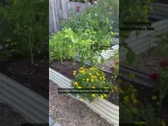 4*2*2.6 ft galvanized raised garden bed with legs drainage holes for backyard