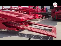 8 tire double floor steel chassis auto vehicle transporter for 6/8/10 units car trailer