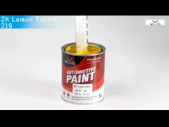 solid metallic bright liquid 2k automotive paint lemon yellow color
