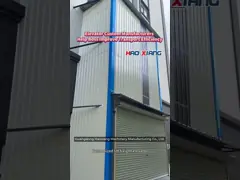 Υδραυλικός ανελκυστήρας φορτίου εσωτερικός εξωτερικός 8m Στροκ γκρι ανελκυστήρας φορτίου