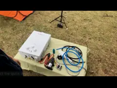 portable 6l instant gas water heater camping rv with shower set