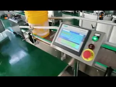 자동 드럼 팩 컨테이너 큰 버킷 접착 스티커 라벨링 기계