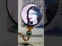 300 cd/m2 round lcd display screen 4 inch round lcd display module high resolution