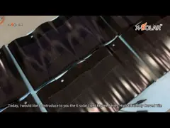 50W 구부러진 BIPV 태양 전지 패널 지붕 타일 단회로 전압 8.62A CE TUV 인증