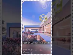 modern design rustproof aluminum glass fence with tempered panels