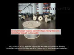 round strand 1 x 19 stainless steel wire rope in sub vertical lifting wire rope