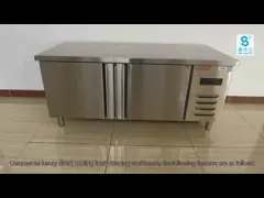 corrosion resistant commercial countertop freezer 450l space saving convenient