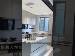 Mobili da cucina moderni in acciaio inossidabile per la vita moderna