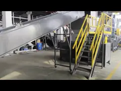 premium hdpe / pp rigid bottle recycling washing line auto plc control 1000kg/h capacity