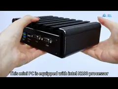Intel N100 Industrial Mini PC Dual LAN Dual COM DDR4 16G RAM para el hogar de la oficina