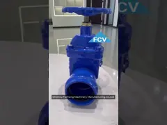 socket ended non-rising stem resilient soft seat gate valve with pn10/16 pressure rating