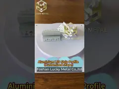 slim aluminum led channel with frosted polycarbonate cover