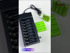1.2v 8 slot nicokel metal hydride nimh battery charger for aa and aaa batteries