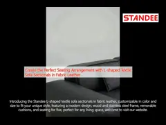 modern l shaped fabric sofa sectionals in fabric leather 5 seating capacity