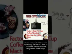 factory bean to cup coffee vending machine for coffee shop