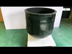 metal melting silicon carbide graphite crucible round low slag adherence