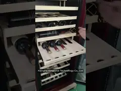 customized wine cooler cabinet with embraco compressor imported oak materials