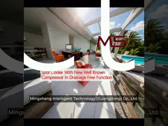 4つのユニバーサルホイールとバイブラントオレンジ色のオプションタイマーを持つポータブルスポットクーラー