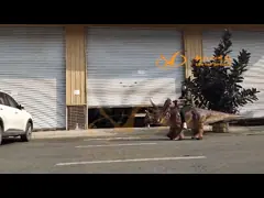 electric animatronic walking dinosaur ride for amusement park