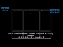 energy saving thermal break sliding balcony windows with tilt and turn opening mode