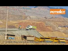 R55 Hybrid-Energie-Bergbaudump Truck Höchstgeschwindigkeit 70 km/h Mindestdrehradius 12 m