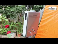 lp gas water heater stainless steel panel outdoor shower 6l