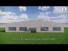 custom layout steel structure hangar precision manufacturing high load bearing