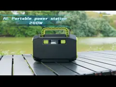 smart 200w portable power station pure sine wave electric energy solar generation mppt controller