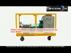 1000bar hydro blasting equipment for rust removing on ship hydro blaster