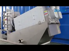 Machine de asséchage de disque à vis de boue multi de presse pour le traitement des eaux résiduaires industriel
