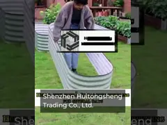 balcony galvanized raised garden beds with wheels 4*2*2.6ft galvanized elevated raised bed