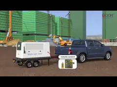 outdoor 2kw portable light tower generator 180kw charging station mobile light tower