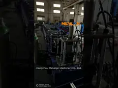 dual side movement step beam roll forming machine with clean end notching