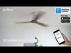 dc ceiling fan with remote control solid wood blades high-speed