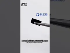 Diamante CVD. Diamante CVD Superior, cultivado em laboratório, cristal único incolor, sem inclusões ou defeitos.