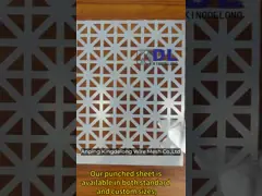 standard sizes or custom options 304 perforated mesh sheet with thickness 0.1-12mm