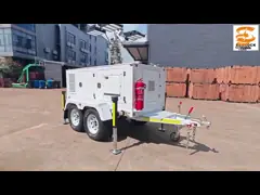 mobile diesel powered light towers 6kw/50hz 7.5kw/60hz telescopic lighting tower