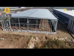 prefabricated steel frame factory warhouse steel construction fabrication